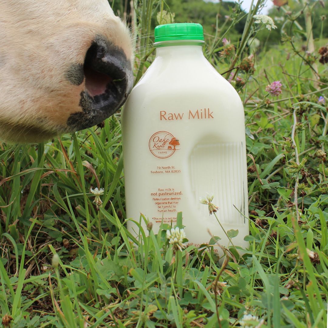 Glass: 1/2 Gallon OKF Raw Milk (2) | Oake Knoll Farms